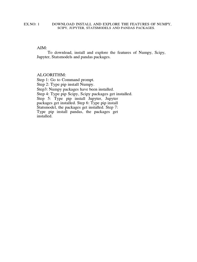FDS Aim Algorithm | PDF | Regression Analysis | Computing