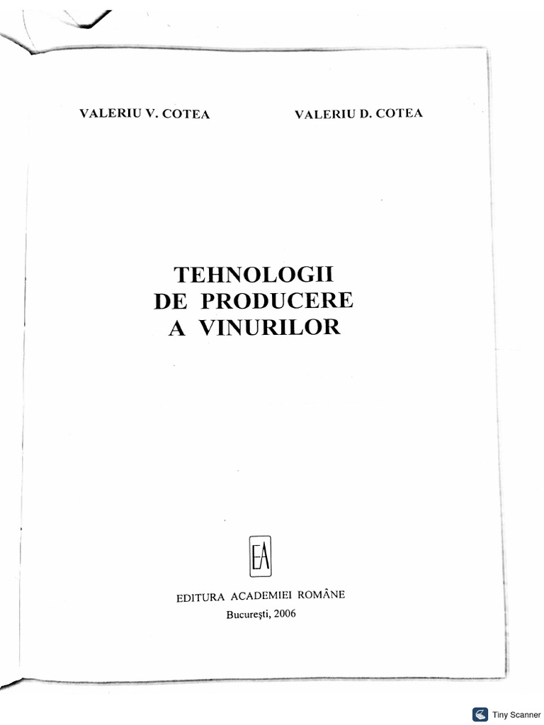 Tehnologii de Producere A Vinurilor Cotea | PDF