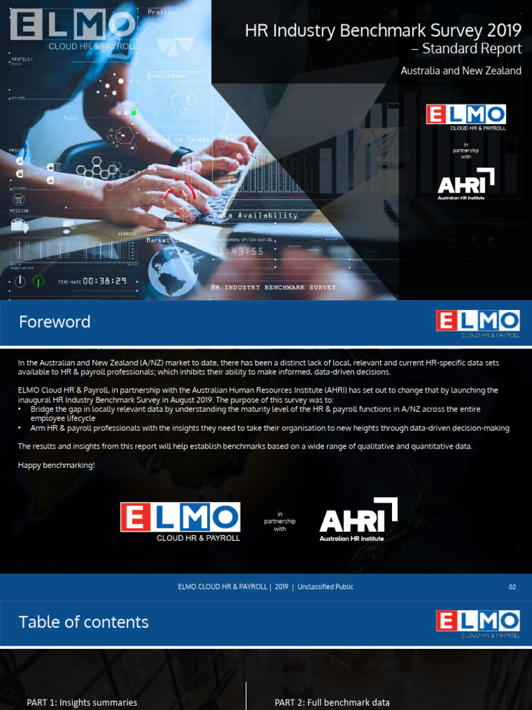 HR Industry Benchmark Survey 2019 Standard Report | PDF | Small And ...