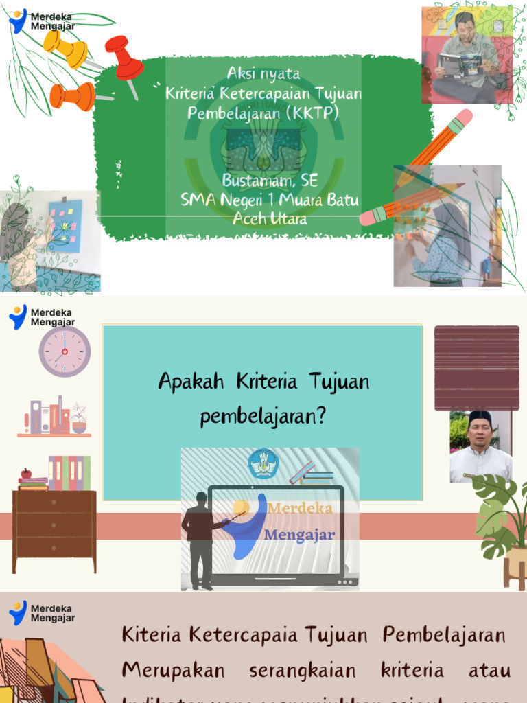 Bustamam, SE - Aksi Nyata Topik Kriteria Ketercapaian Tujuan Pembelajaran (KKTP) | PDF
