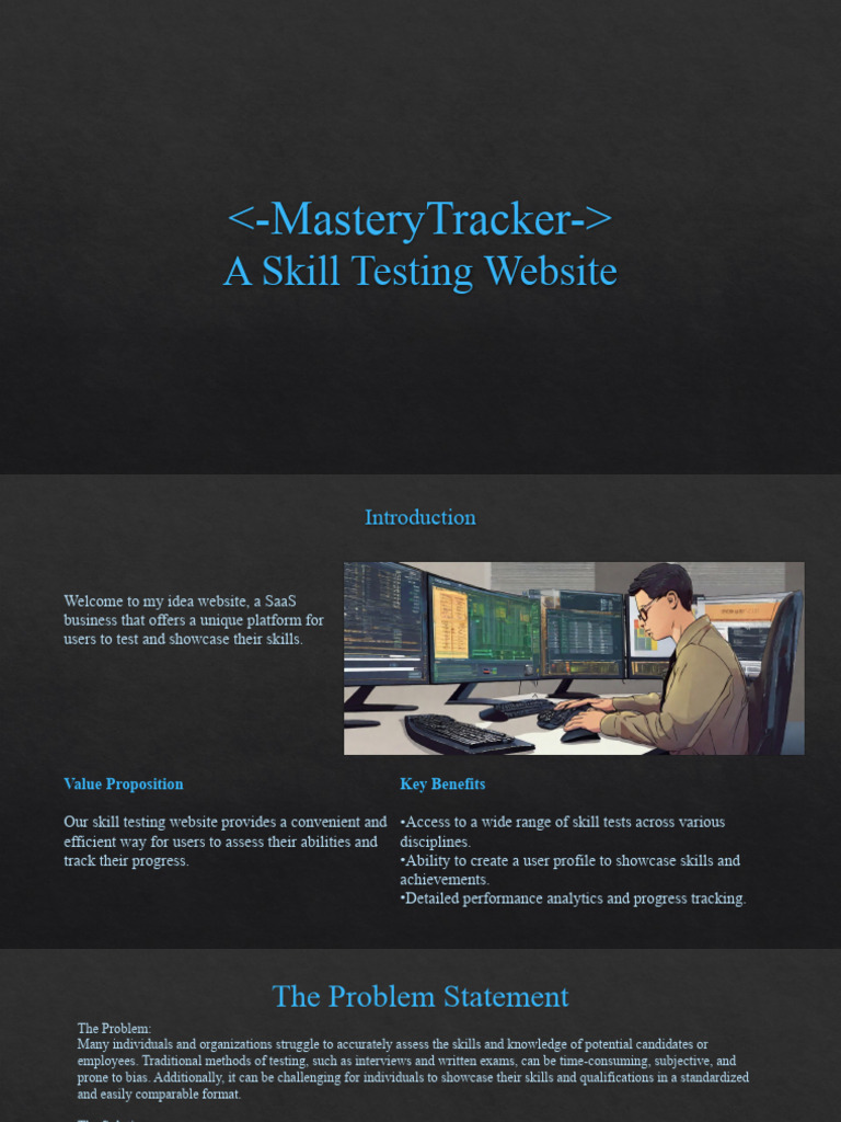 Skill Testing Platform for Users | PDF