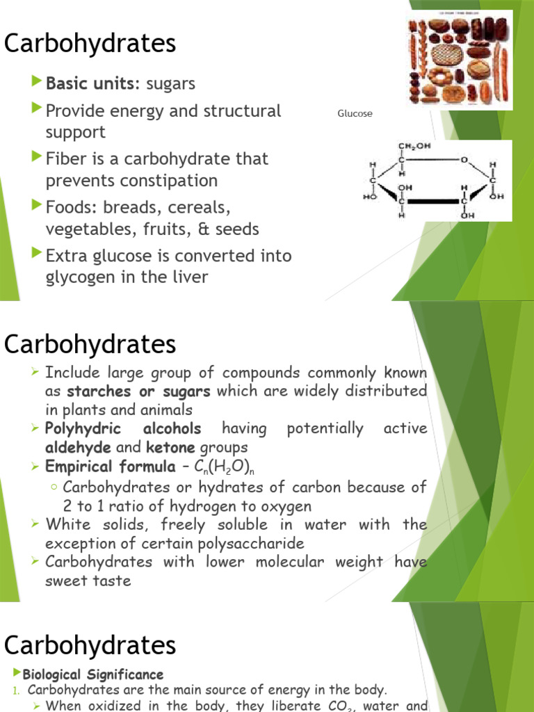 Classification of Carbohydrates | PDF | Carbohydrates | Fatty Acid