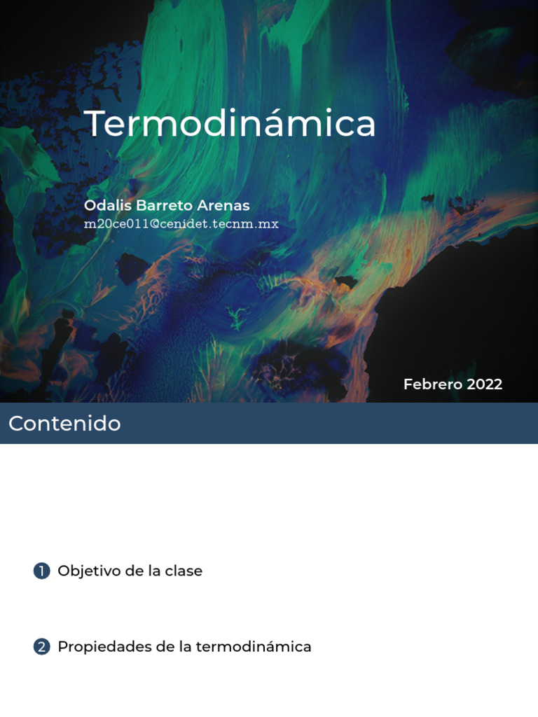 Fundamentos de Termodin Mica Clase 2 | PDF | Termodinámica | Presión