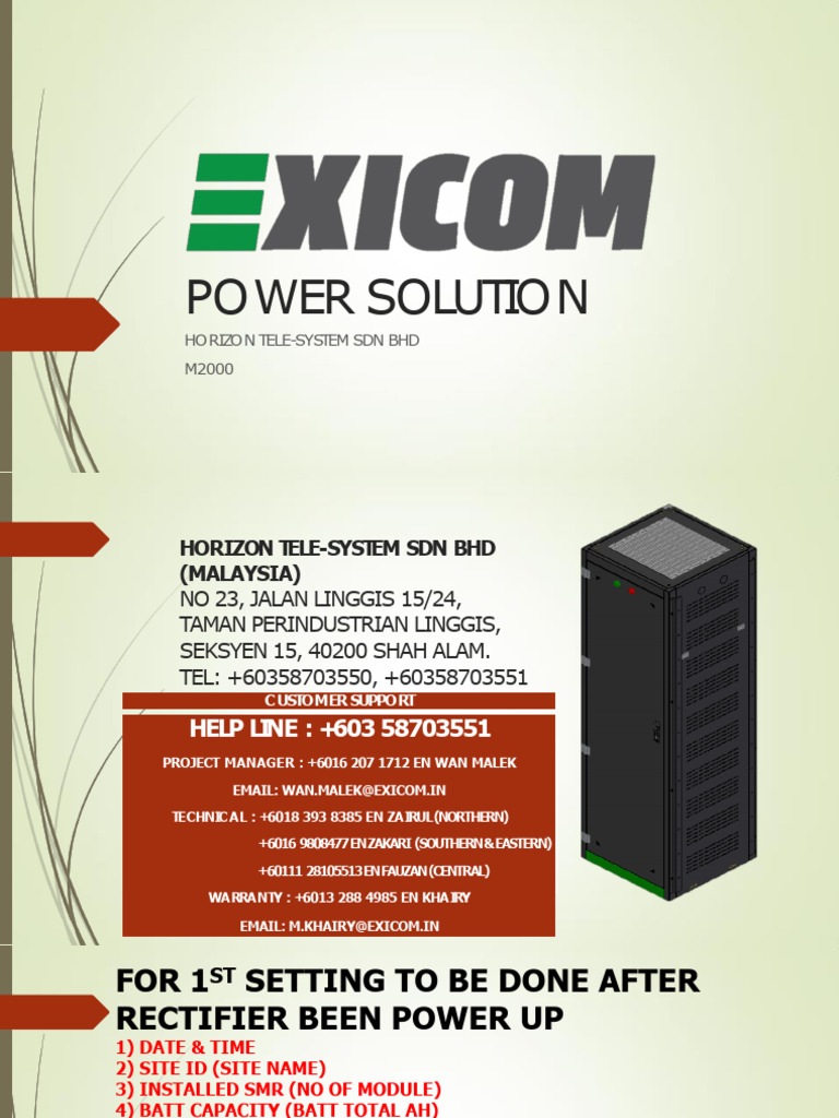 Installer Guide Maxis BTS New System 2.0 | PDF