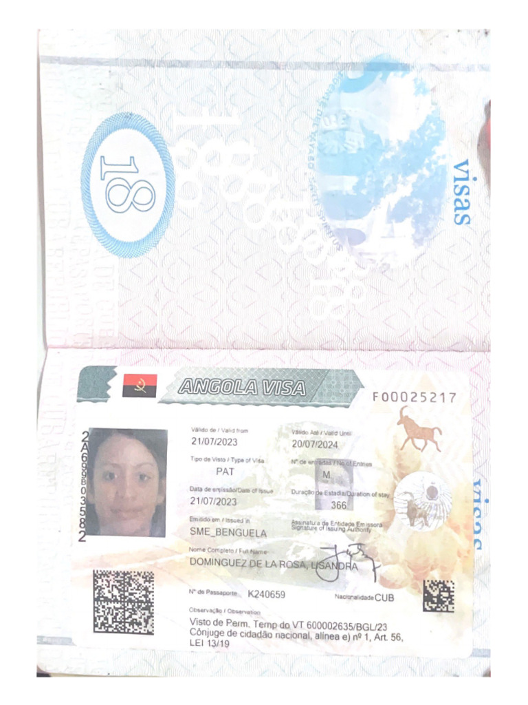 Angola Visa | PDF
