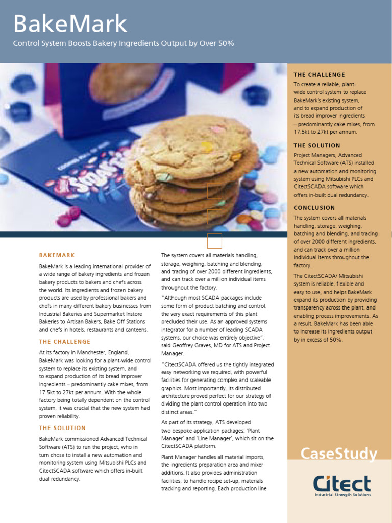 BakeMark's Control System Upgrade Success | PDF | Bakery | Scada