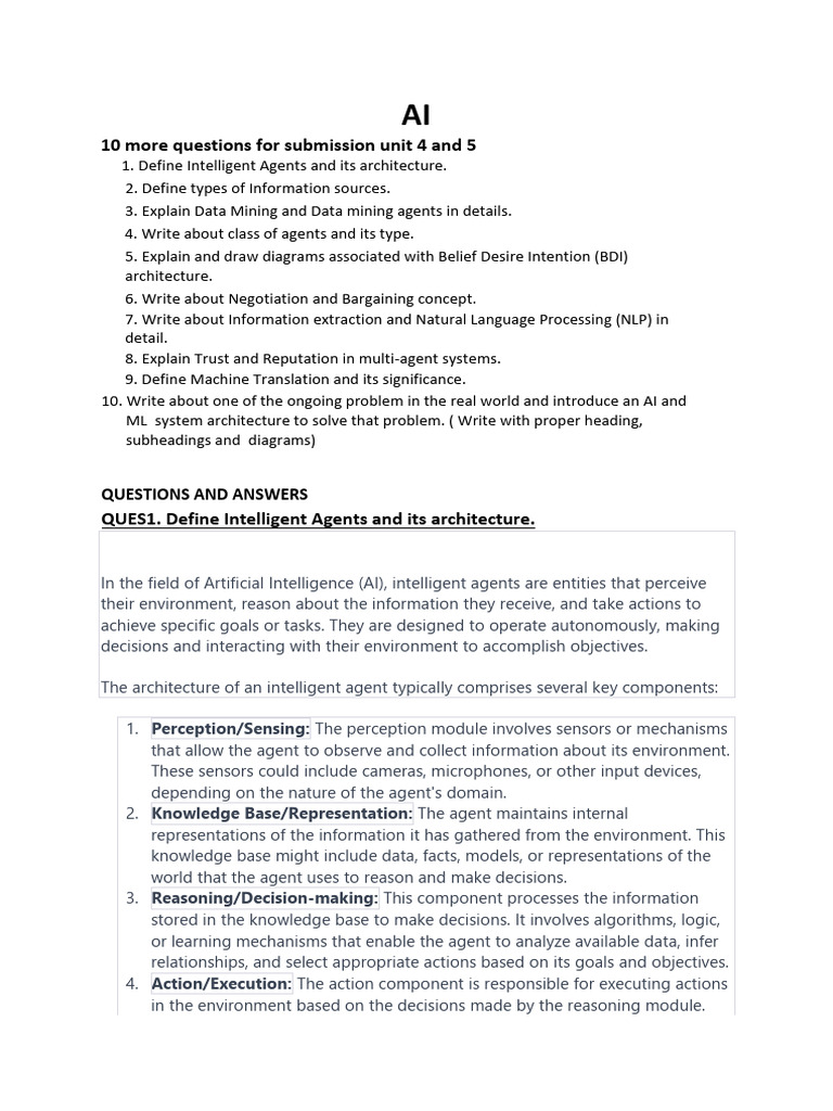 10 More Questions For Submission Unit 4 and 5 | PDF