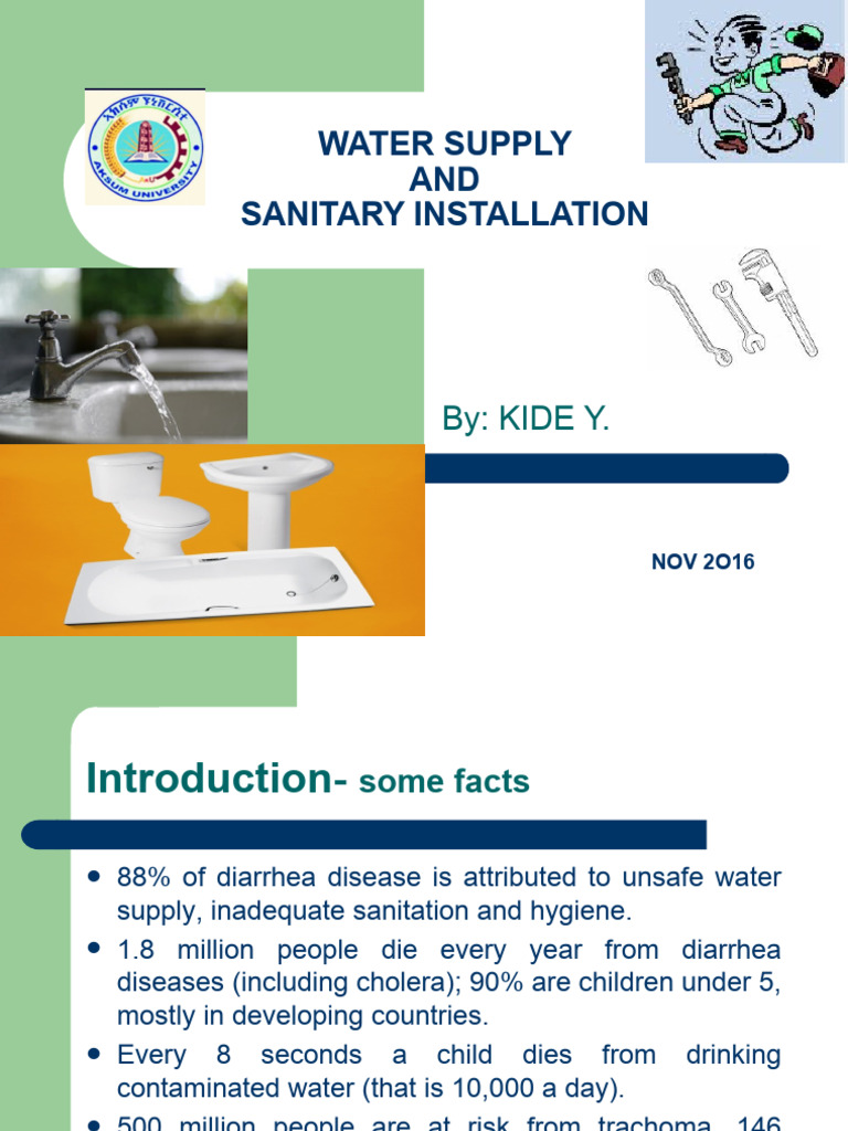 Water Supply and Sanitary Installation Guide | PDF | Sanitary Sewer ...
