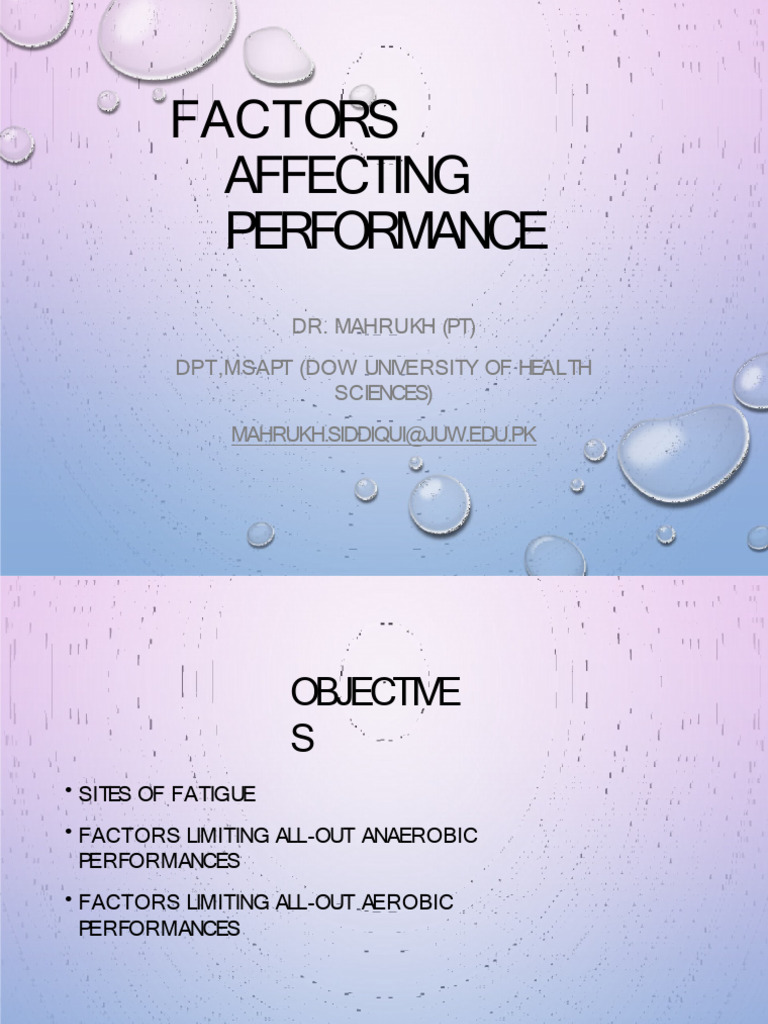 Lec 11 Factors Affecting Performance | Download Free PDF | Skeletal ...