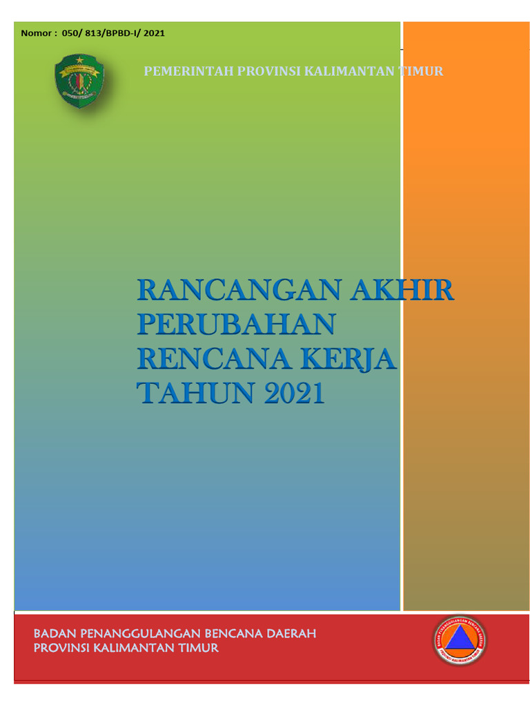 Rancangan Akhir Perubahan Renja Tahun 2021 | PDF