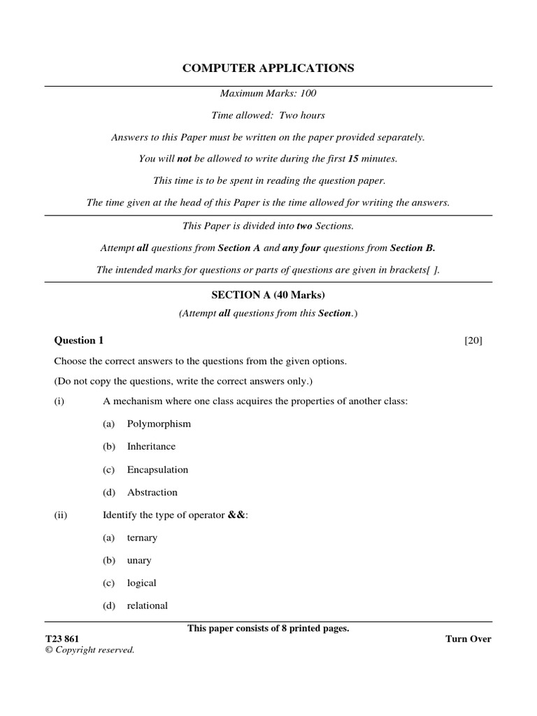 Icse 2023 - 861 Cta | PDF | Computer Engineering | Systems Engineering