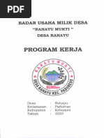 Contoh Program Kerja BUMDesa | PDF