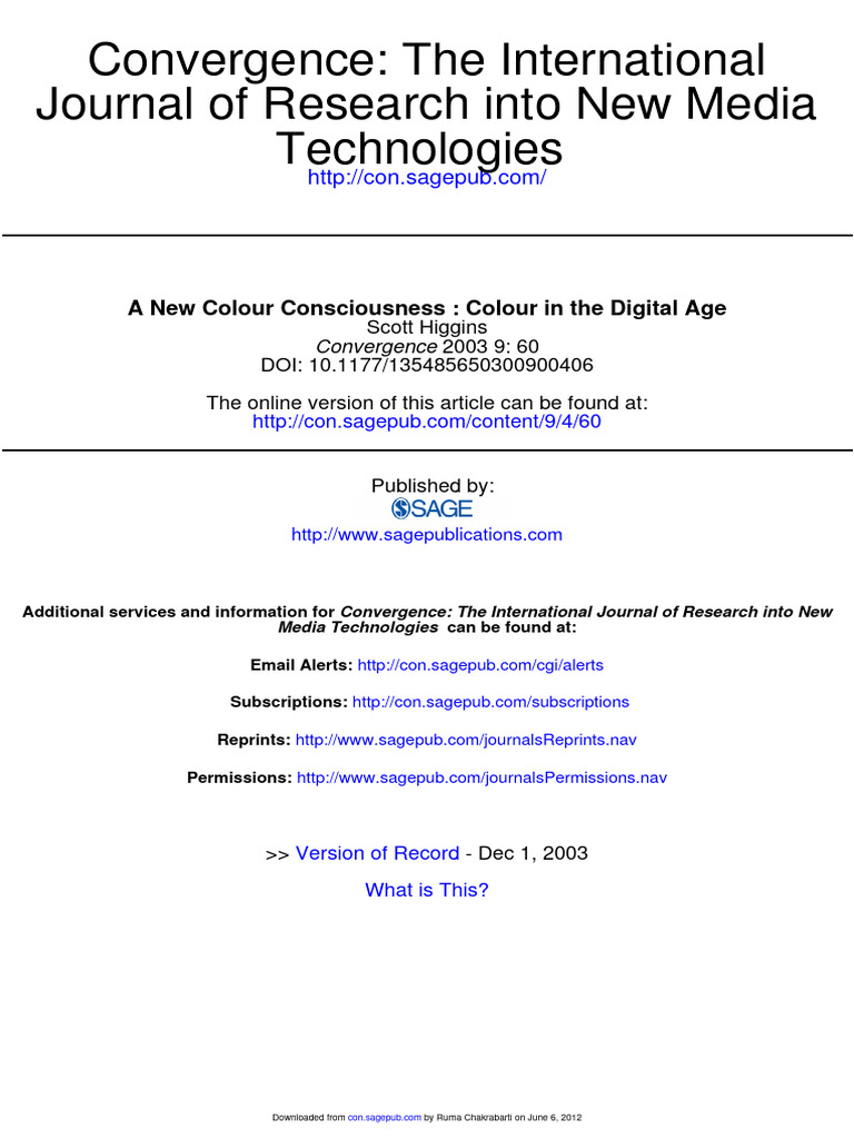 A New Colour Consciousness Colour in The | PDF | Games & Activities