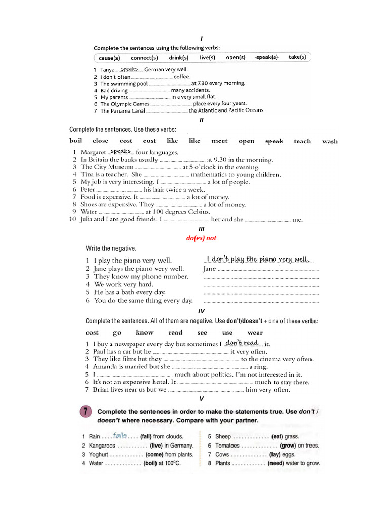 Present Simple + Adv Frequency | PDF | Languages | Foreign Language Studies