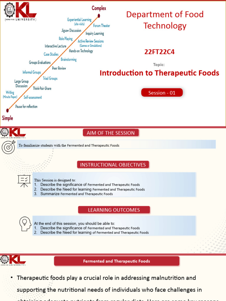 Session - 1 - Introduction To Therapeutic Food | PDF | Malnutrition ...