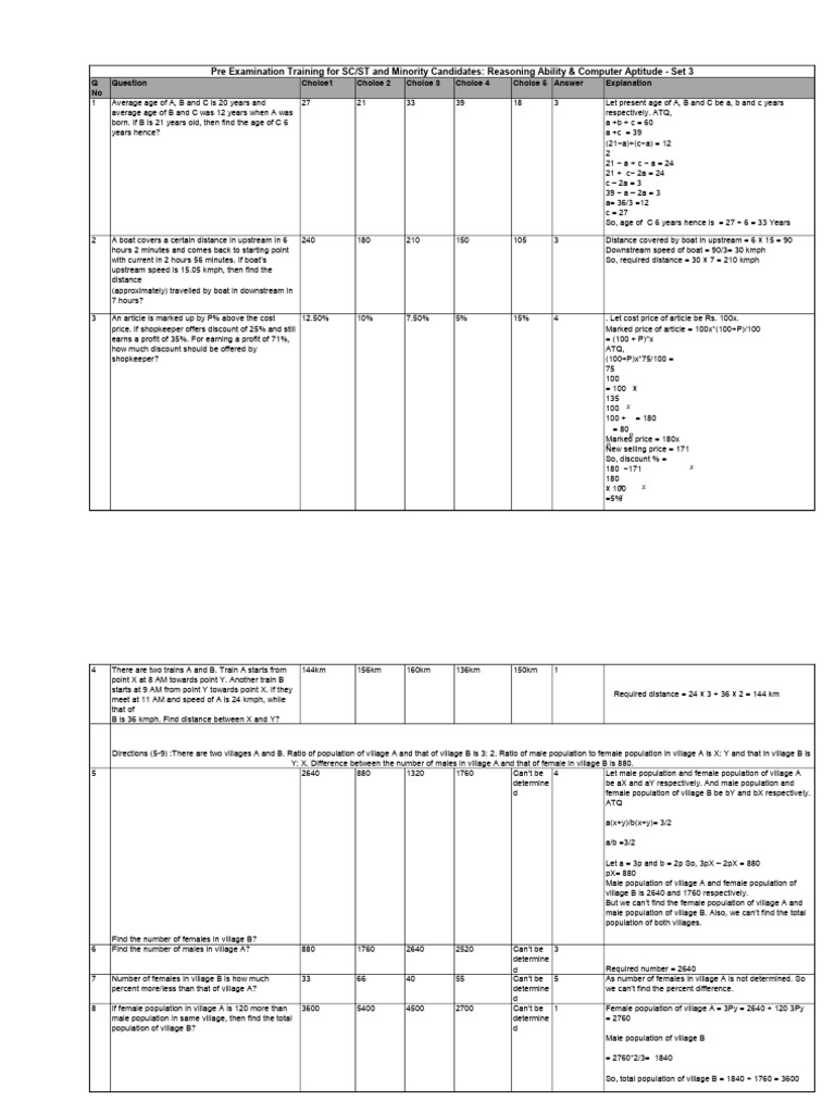 Part-2-Quantitative Aptitude Set 3 | PDF | Area | Ratio