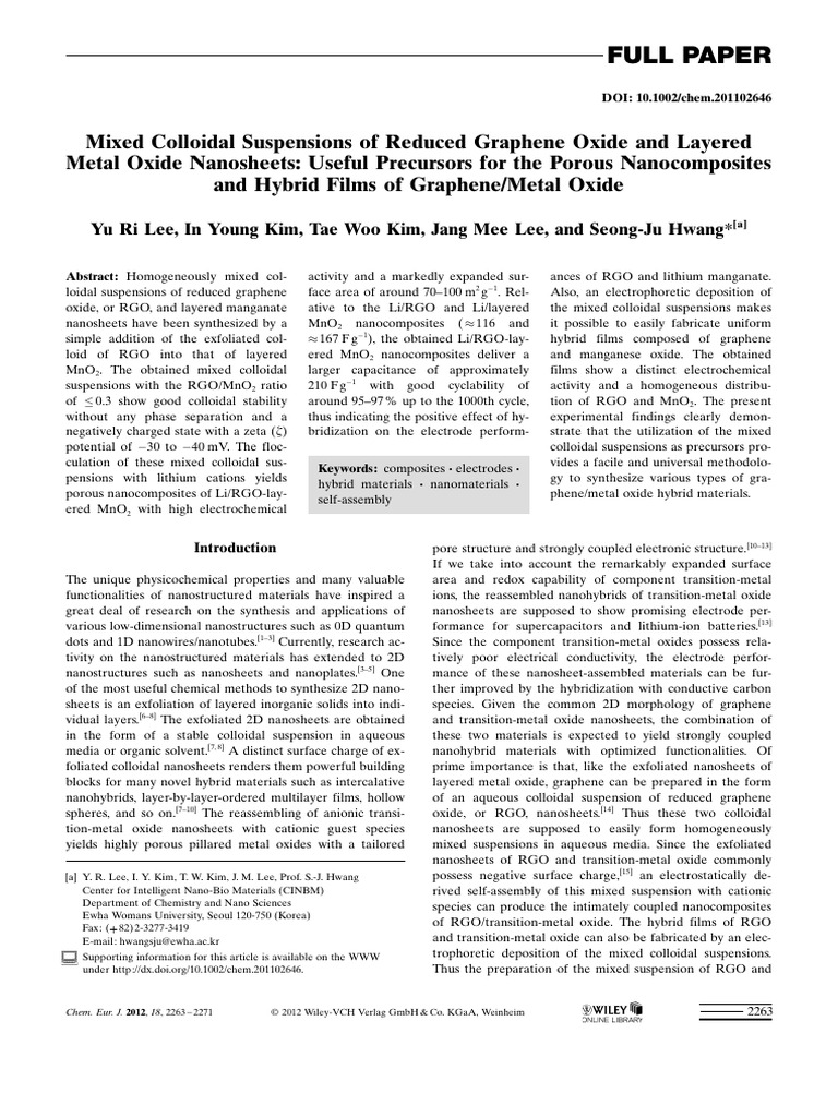Full Paper | PDF | Nanomaterials | Nanocomposite