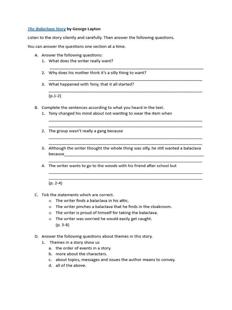 The Balaclava Story | PDF