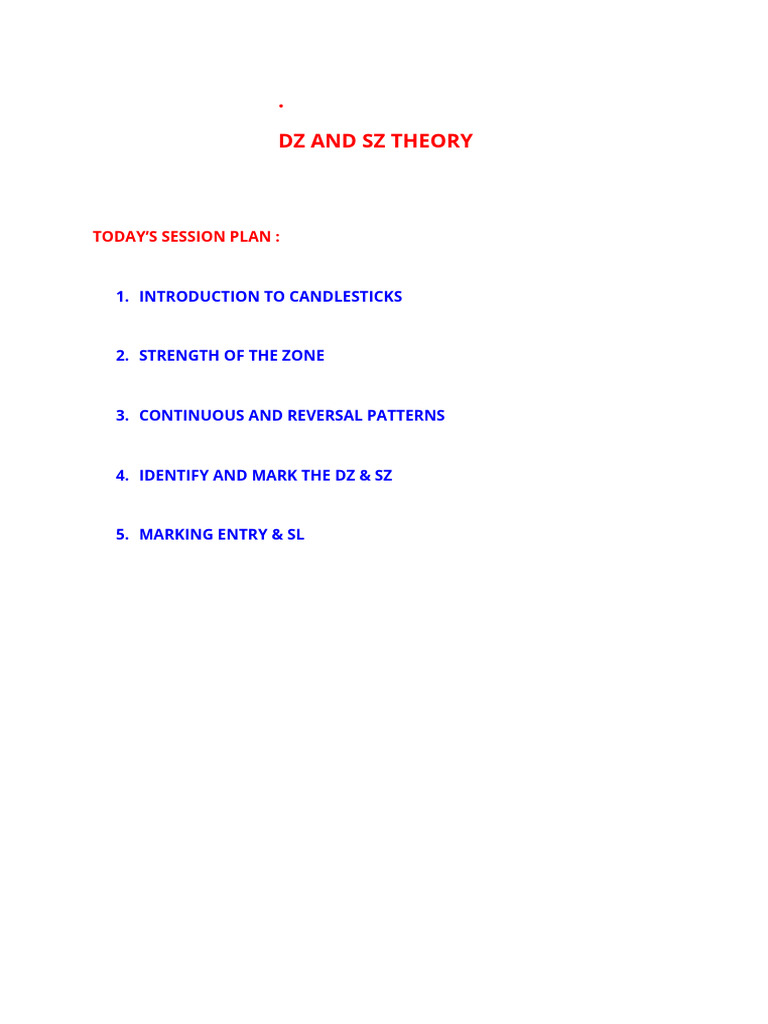 Understanding DZ and SZ in Trading | PDF