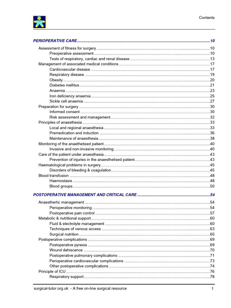 Surgical Tutor MRCS Notes | Download Free PDF | Surgery ...