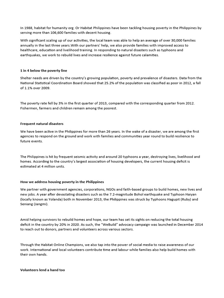 A CASE STUDY Social Issues | PDF | Poverty | Poverty & Homelessness