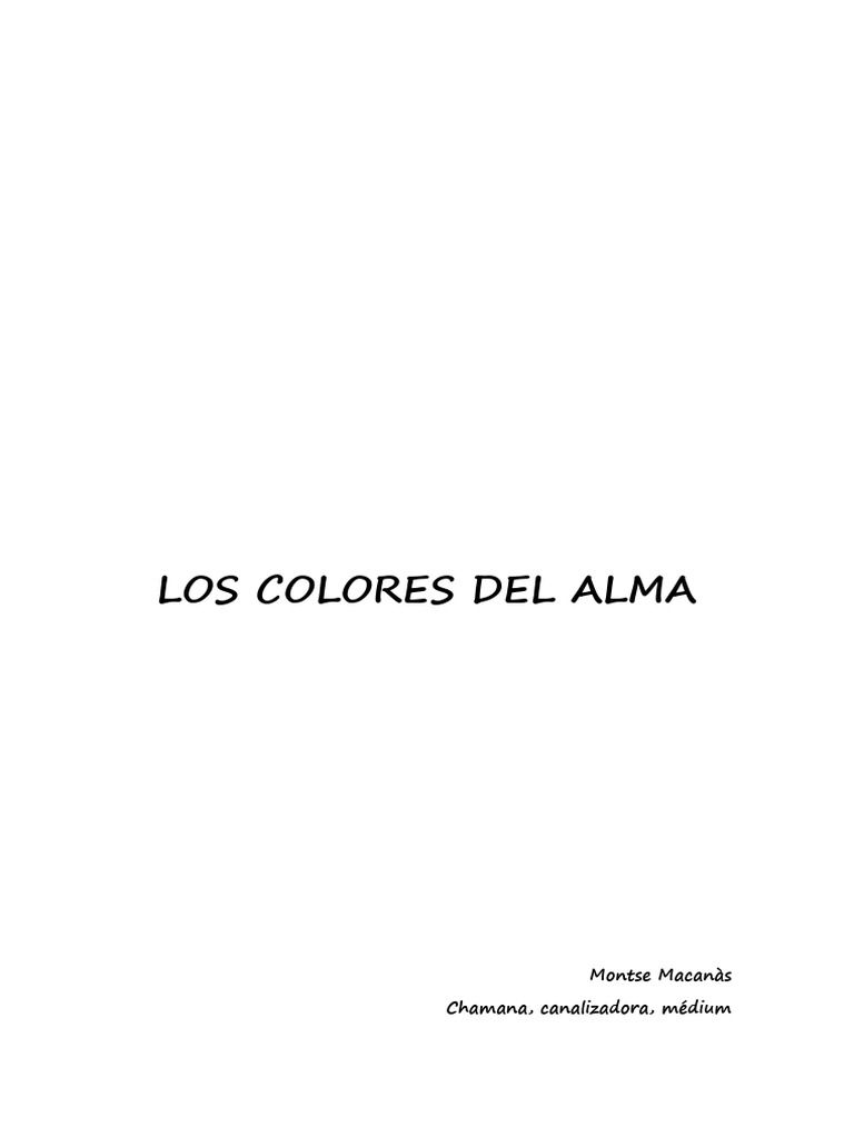 Colores del Alma y su Significado | PDF | Color | Alma