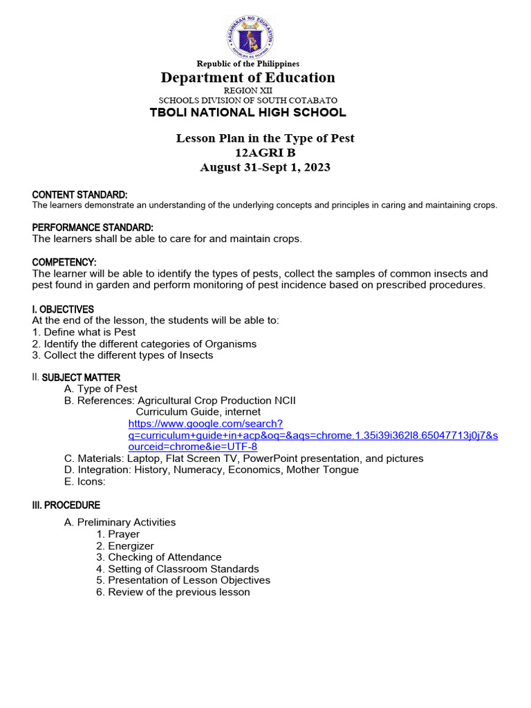 1 Type of Pest | PDF