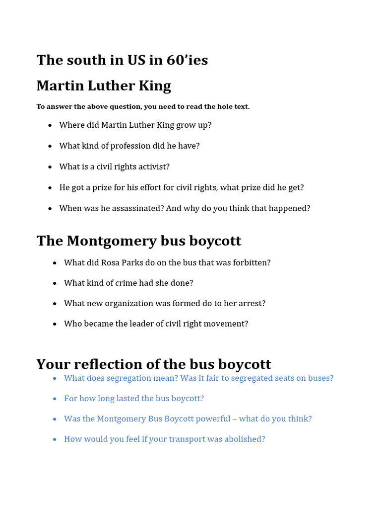 Civil Right Movement in The South 60 | PDF