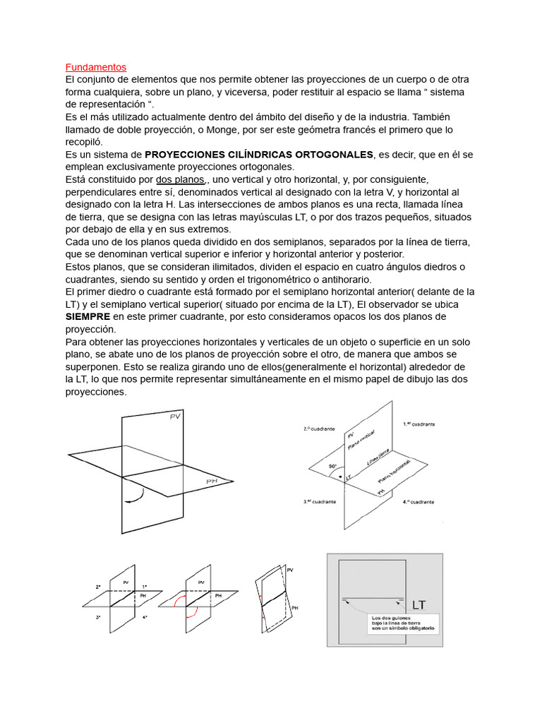 Sistema Diédrico | PDF | Euclides | Geometria clasica