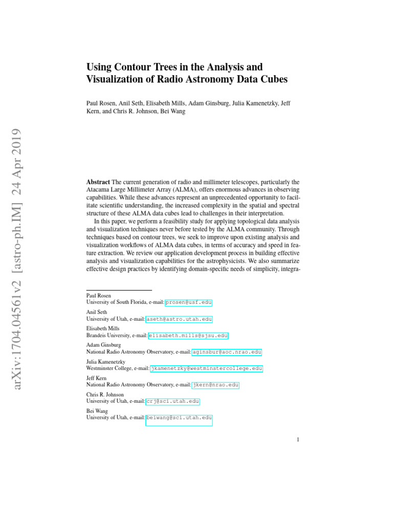 Analysis and Visualization of Radio Astronomy Data | PDF | Function ...