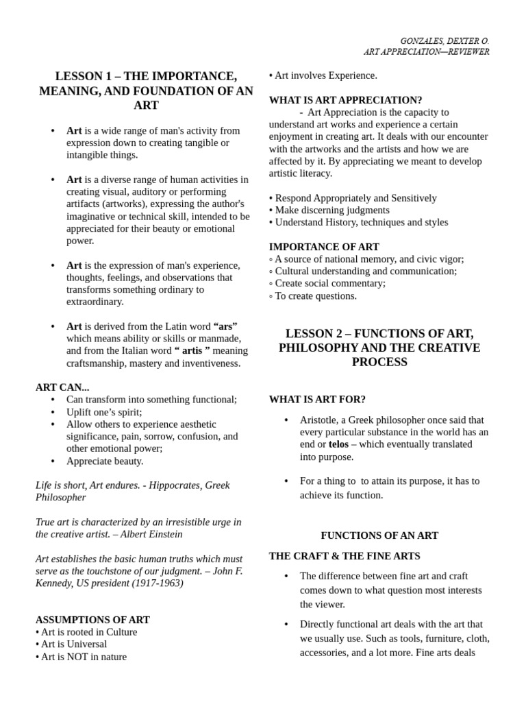 Art App (Reviewer) | PDF | Representation (Arts) | Abstract Art