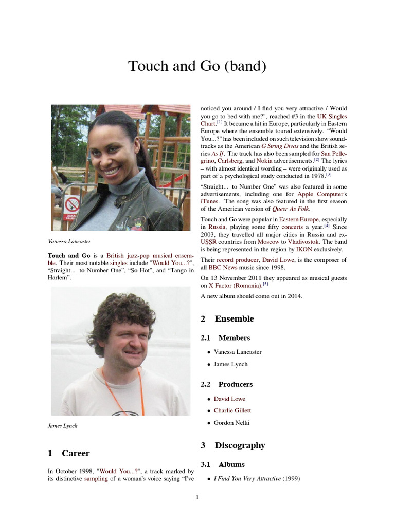 Touch and Go (Band) | PDF