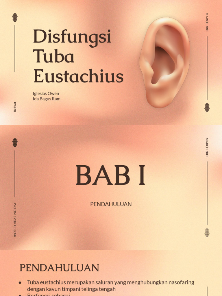 Referat THT - Eustachian Tube Dysfunction | PDF