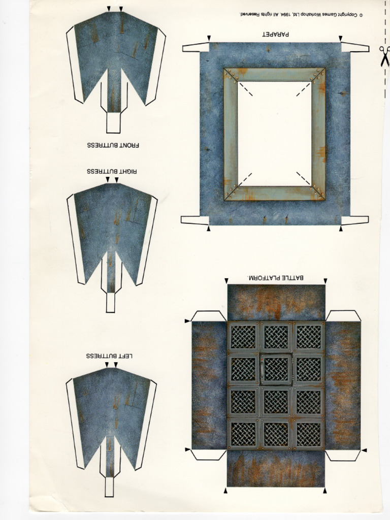 HD 40k Cardboard Bunker | PDF