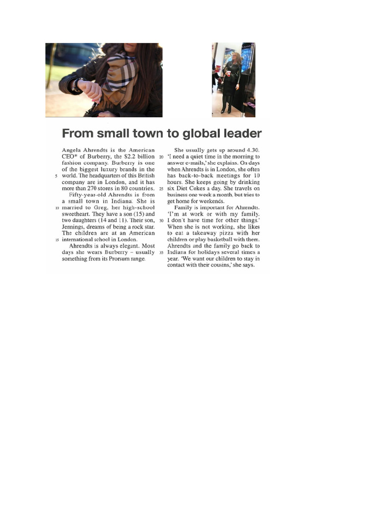 Froma Small Town To Global Leader | PDF