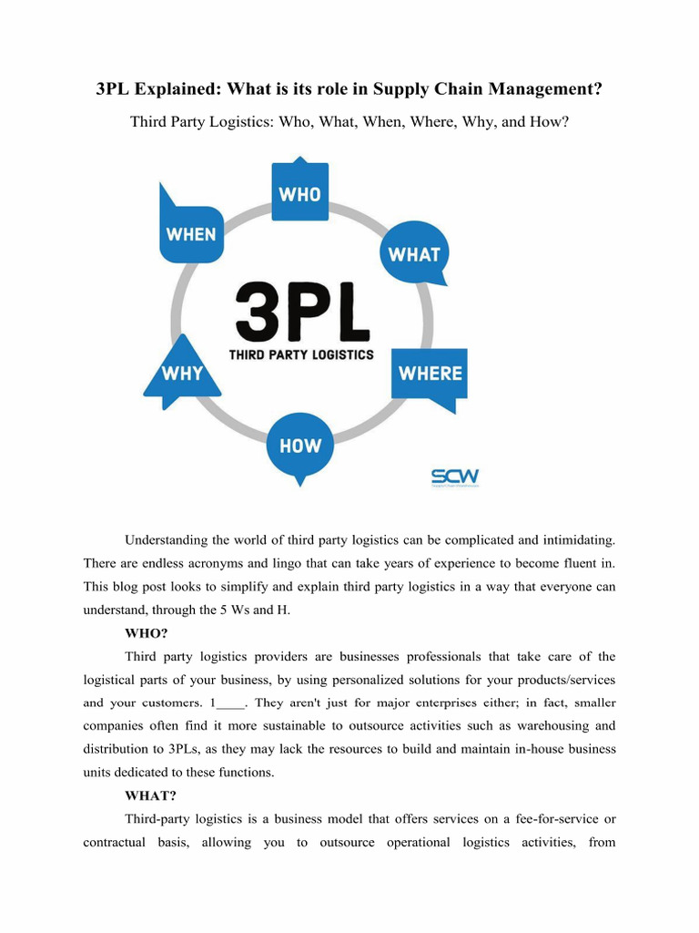 3pl Explained - Student's Version | PDF
