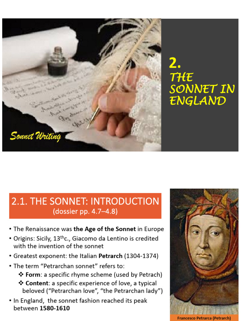 The Evolution of the English Sonnet | PDF | Sonnets | Metre (Poetry)