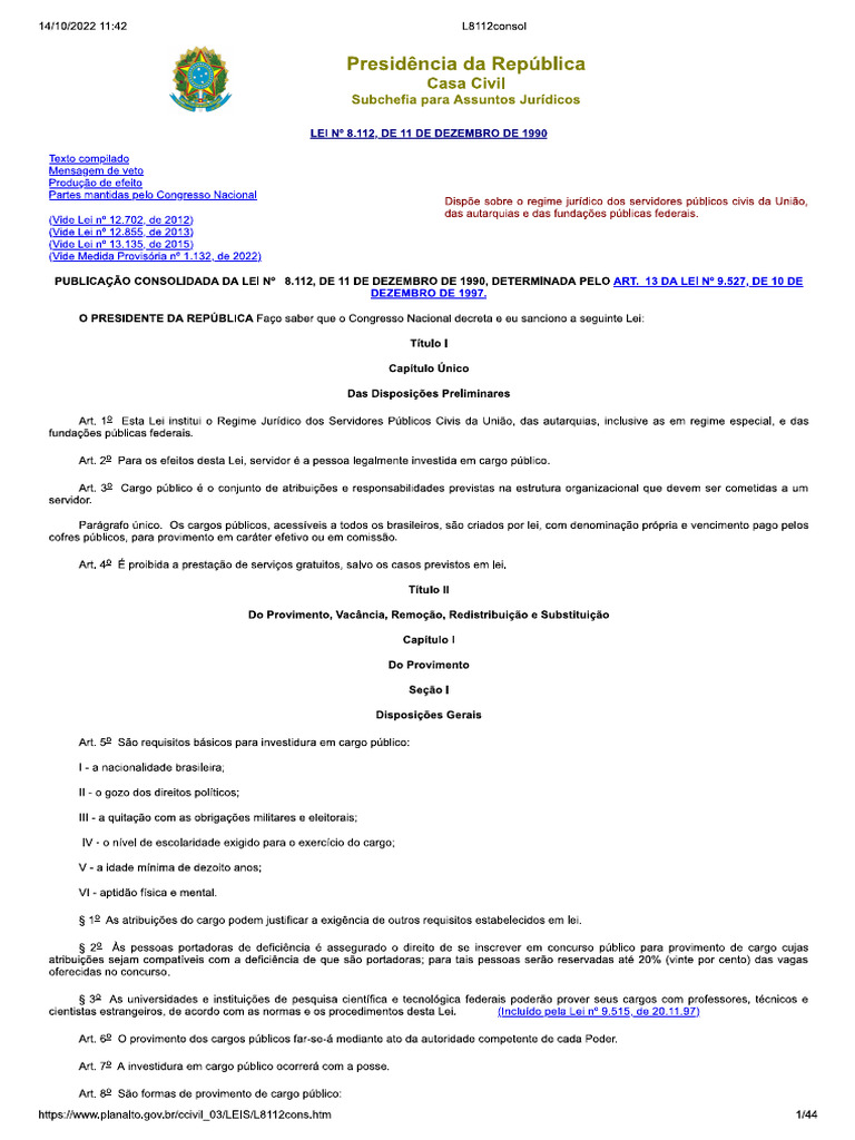 Lei 8745 | PDF