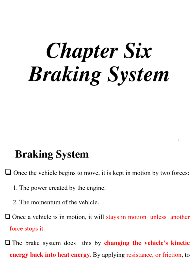 6 Braking System | PDF | Anti Lock Braking System | Brake