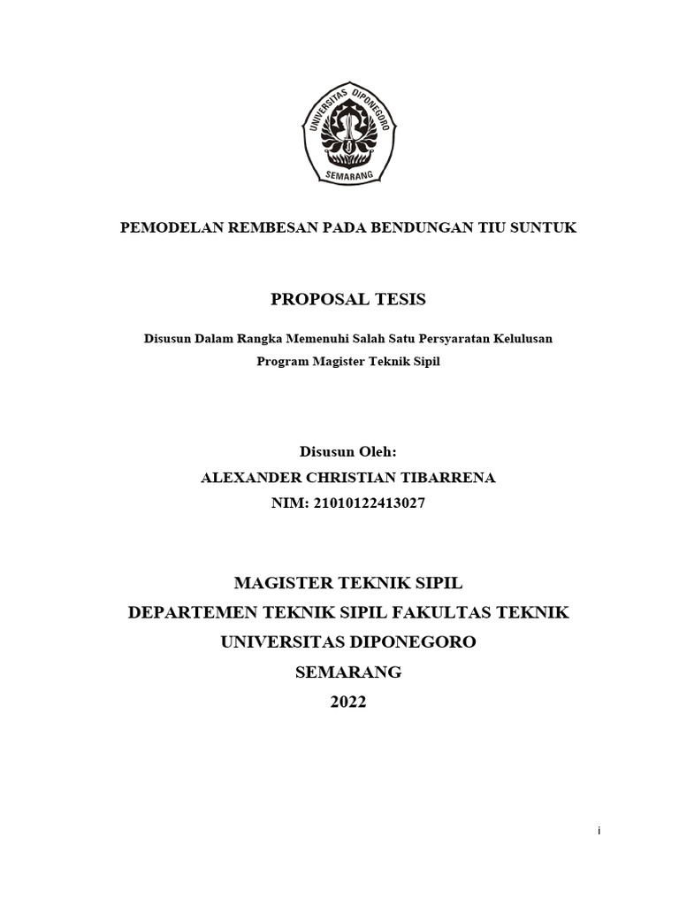 Desain Penelitian - Proposal - Alexander C.T | PDF