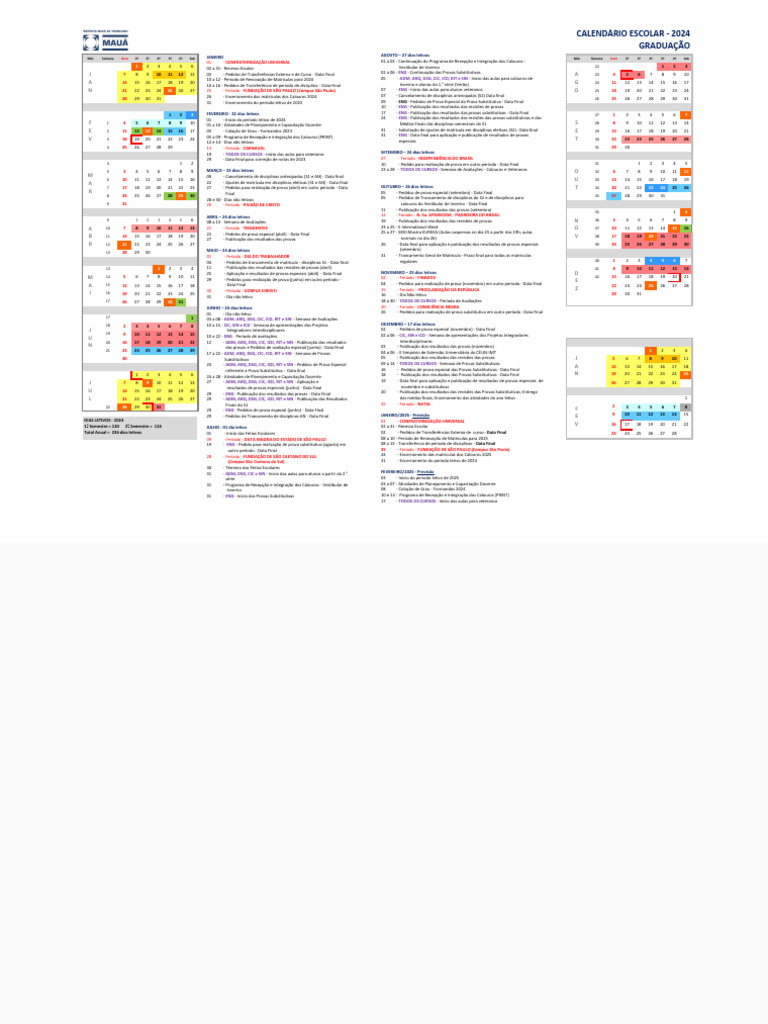 Calendario-Escolar-2024 240110 125053 | PDF