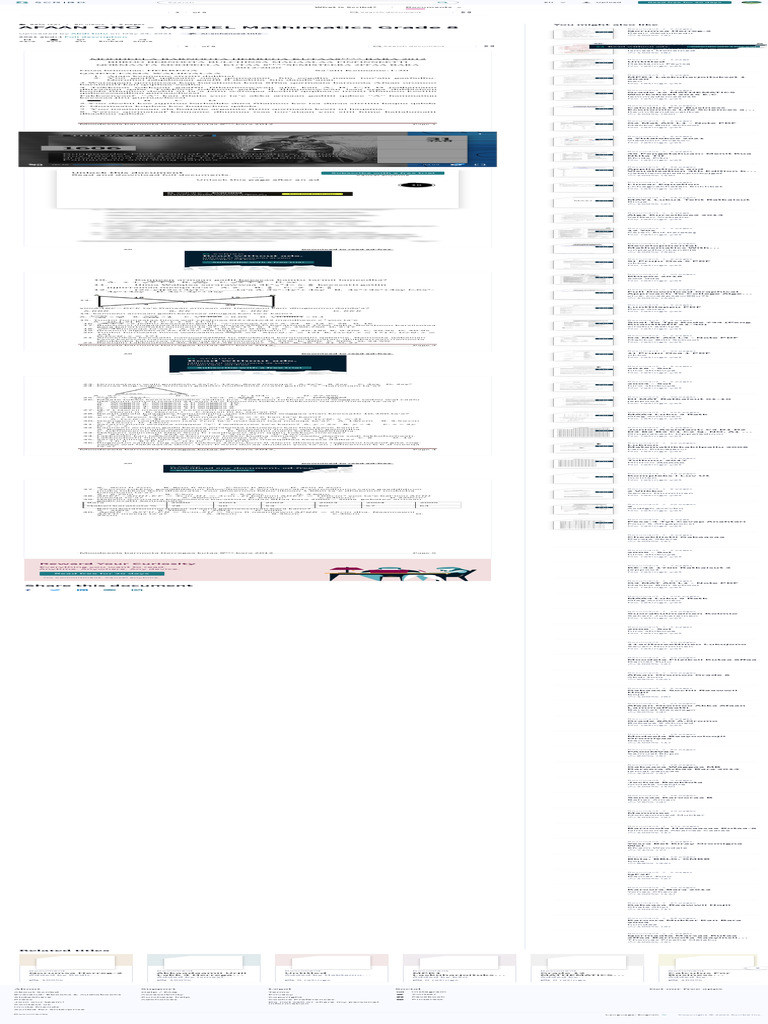 AFAAN ORO - MODEL Mathimatics Grade 8 - PDF - PDFG | PDF
