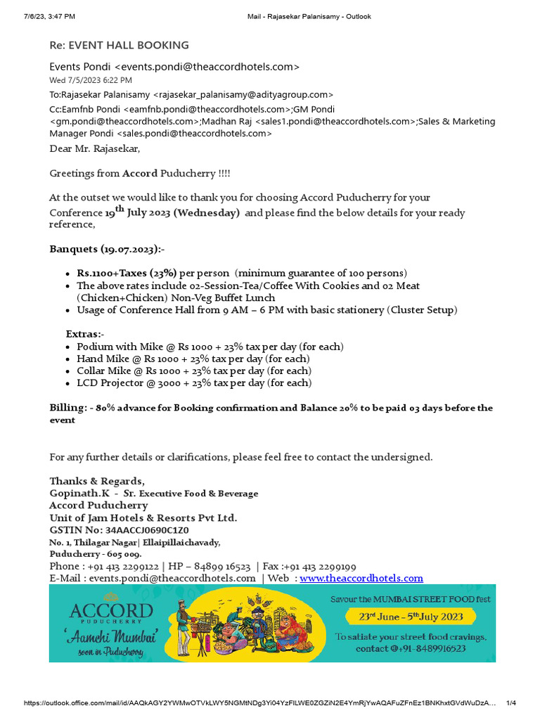 L2 - Quote Accord | PDF | Asian Cuisine | Western Cuisine