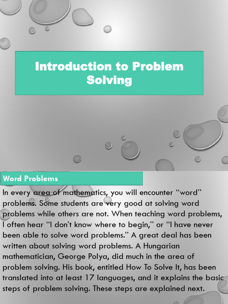 MMW Problem-Solving-101 | Download Free PDF | Numbers | Algebra
