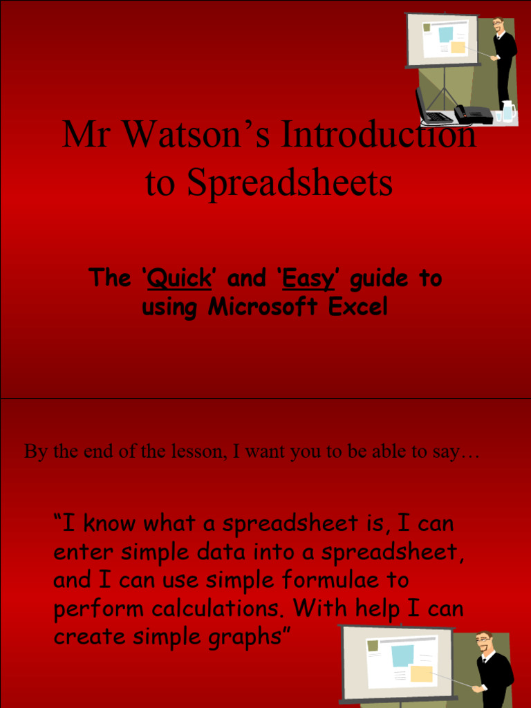Intro To Spreadsheets Y56 | PDF | Spreadsheet | Microsoft Excel