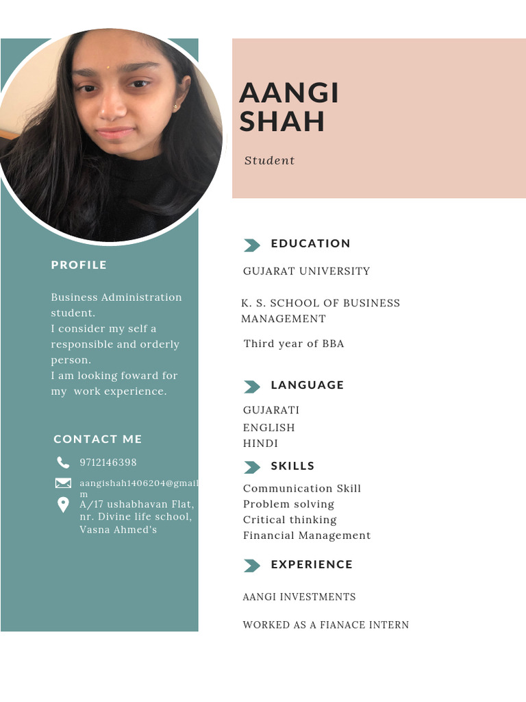 White Simple Student CV Resume | PDF