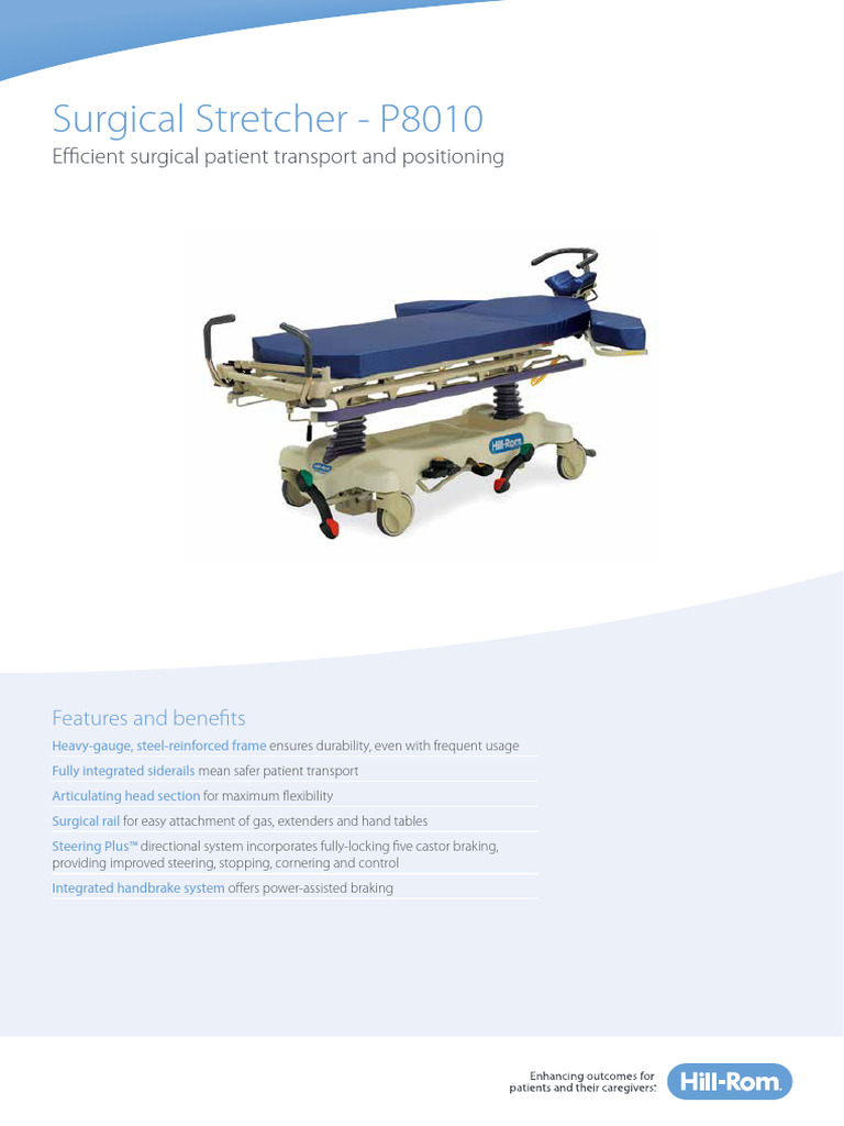 P8010 Surgical Stretcher | PDF | Health Care | Medical Device