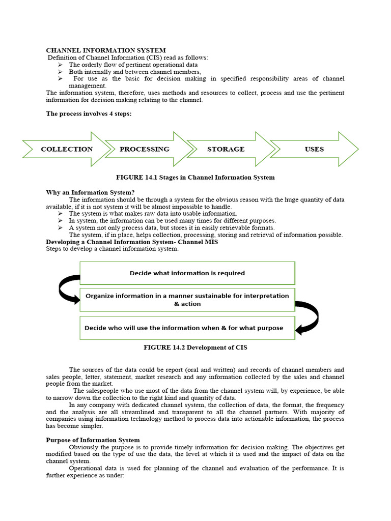 Channel Information System Overview | PDF | Sales | Retail