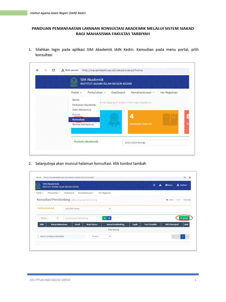Panduan Percakapan Konsultasi SIAKAD-Mhs | PDF