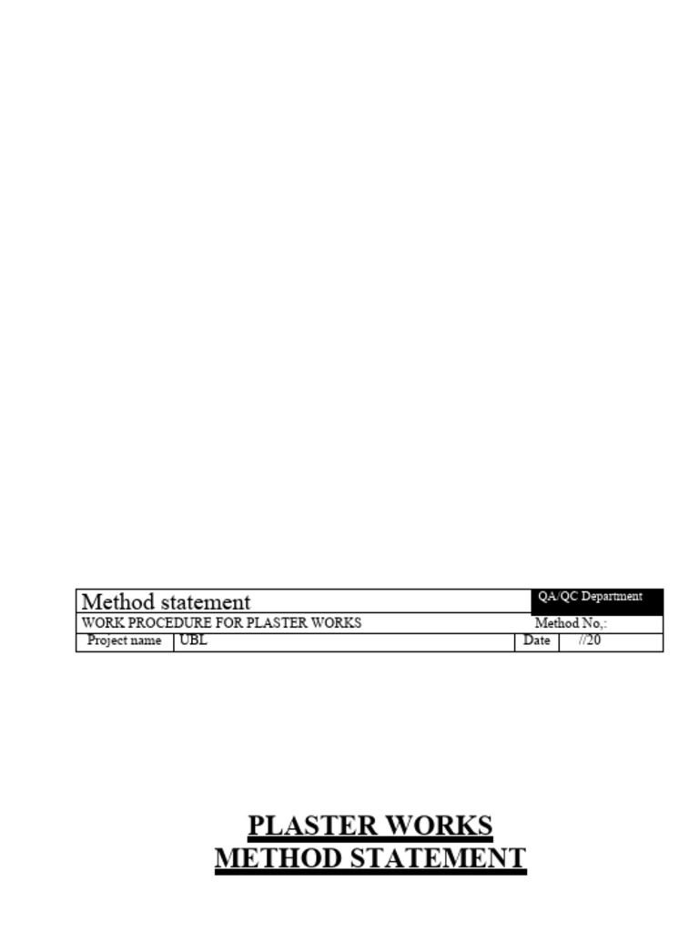 MS Plaster | PDF | Specification (Technical Standard) | Materials